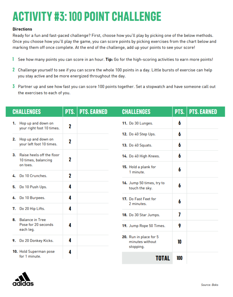 100 Point Challenge - S&S Blog