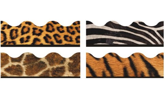 Animal Print Bulletin Board Border