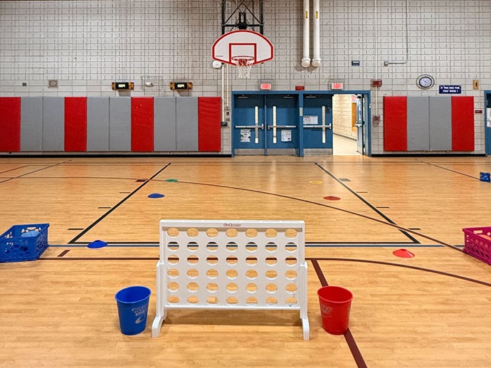 Four-In-A-Row Basketball Game - Teamwork and Skill-Building Station for ...