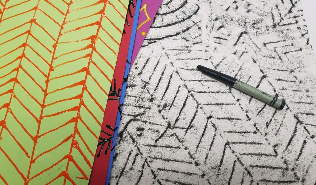 DIY Patterned Rubbing Plates & Watercolor Resist Art - S&S Blog