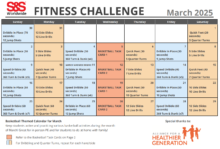 March Printable Fitness Challenge Calendar - S&S Blog