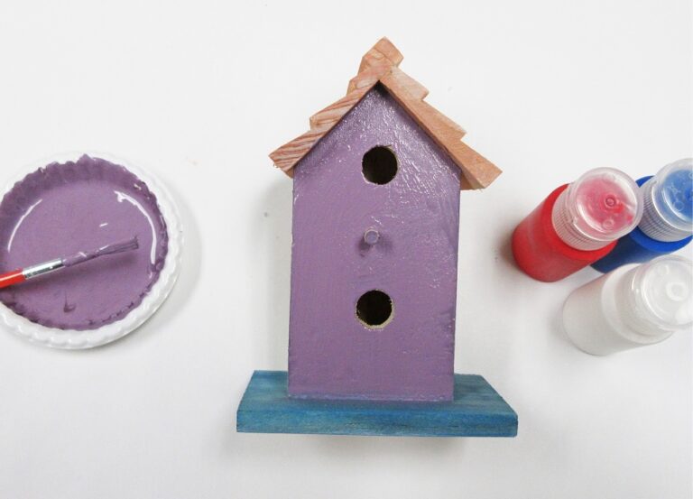 Decorative Wooden Birdhouse Painting Craft Kit - S&S Blog