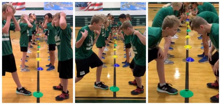 Heads, Shoulders, Knees & Cone Activity for PE - S&S Blog