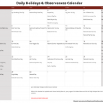 July Daily Holidays & Observances Printable Calendar - S&S Blog