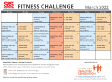 March Printable Fitness Challenge Calendar - S&S Blog