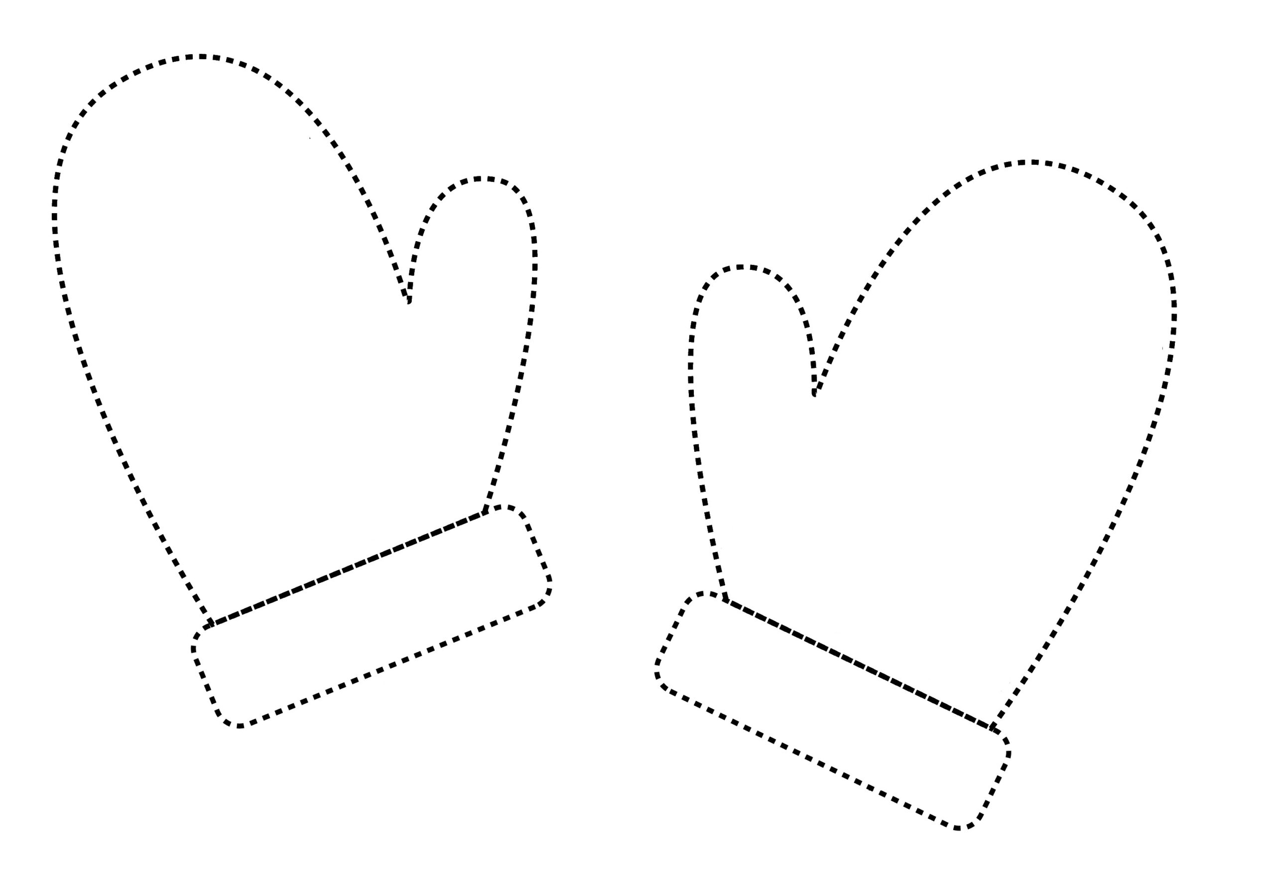 DIY Felt Mittens Craft for the Winter Season - Printable Templates - S ...