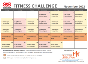 Fitness Challenge Calendars Archives - S&S Blog