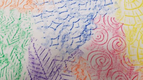 DIY Patterned Rubbing Plates & Watercolor Resist Art - S&S Blog