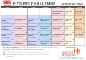 Fitness Challenge Calendars Archives - S&S Blog