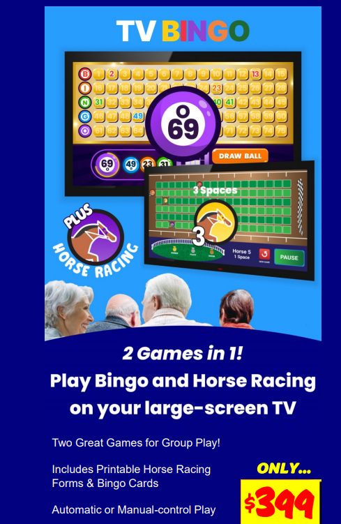 Digital TV Bingo Game - Benefits of Bingo for Senior Living - S&S Blog