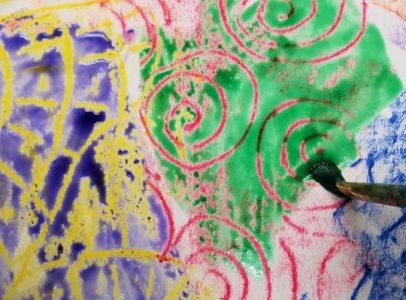 DIY Patterned Rubbing Plates & Watercolor Resist Art - S&S Blog