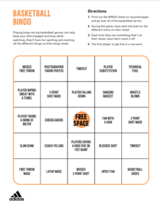 Basketball Bingo & Coloring Printables For Kids - S&S Blog