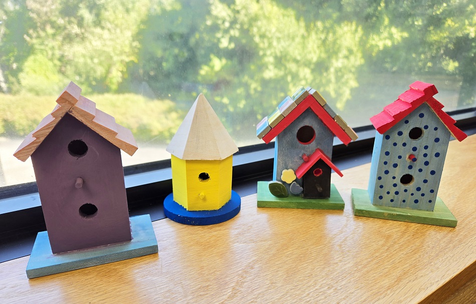 Decorative Wooden Birdhouse Painting Craft Kit - S&S Blog