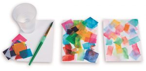 Tissue Paper Painting - Bleeding Color Art Activity - S&S Blog