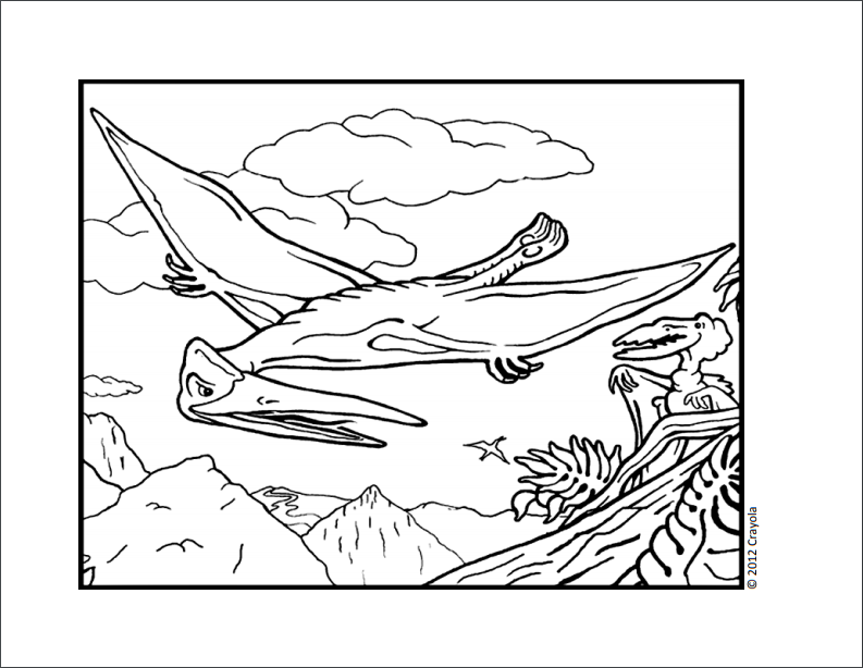 FREE Coloring Pages for Kids - Dinosaur & Animal Themed