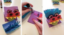 DIY Dragon Puppet - Paper Craft For Dramatic Play - S&S Blog