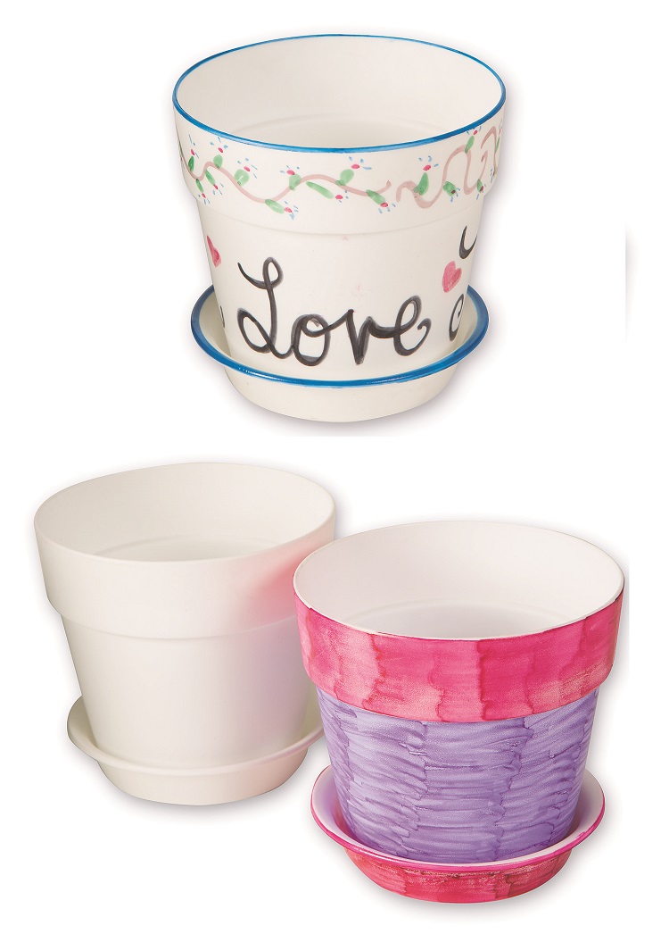 flower pot to color - S&S Blog