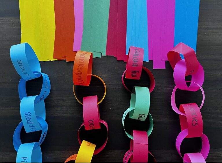 Seasonal Gratitude Garland Activity for Self-Awareness & Mindfulness ...