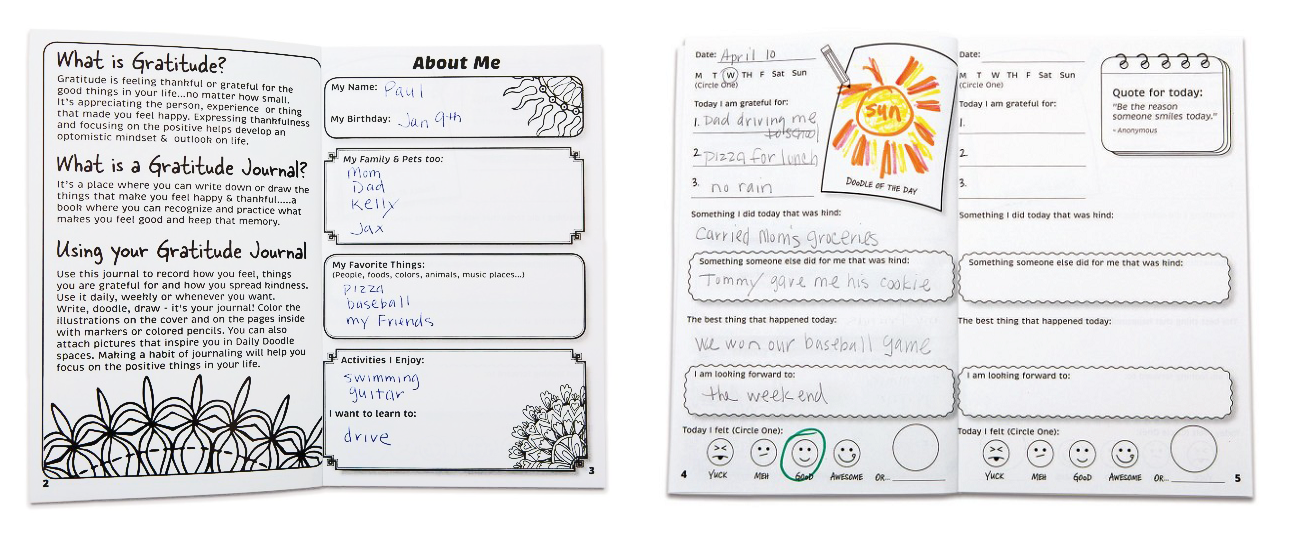 Gratitude Journals for Education - A Self Reflection Project for Kids ...