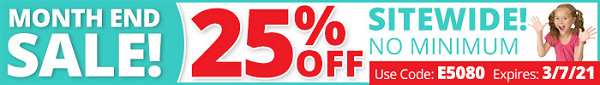 month end sale 25 percent - S&S Blog