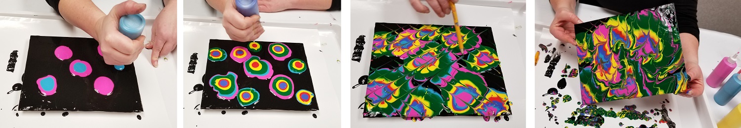 paint pouring tempera - S&S Blog