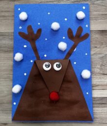 Reindeer Card Winter Themed DIY Craft - S&S Blog