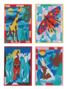 sand art boards wild animals - S&S Blog