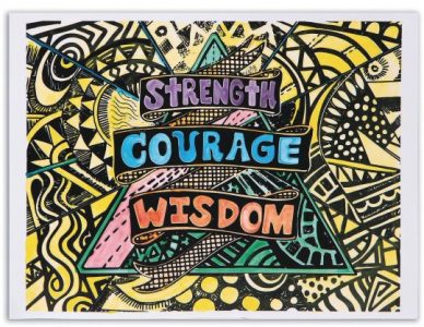 strength watercolor art - S&S Blog