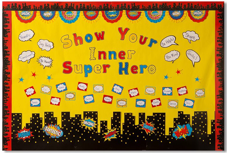super hero bulletin board set - S&S Blog