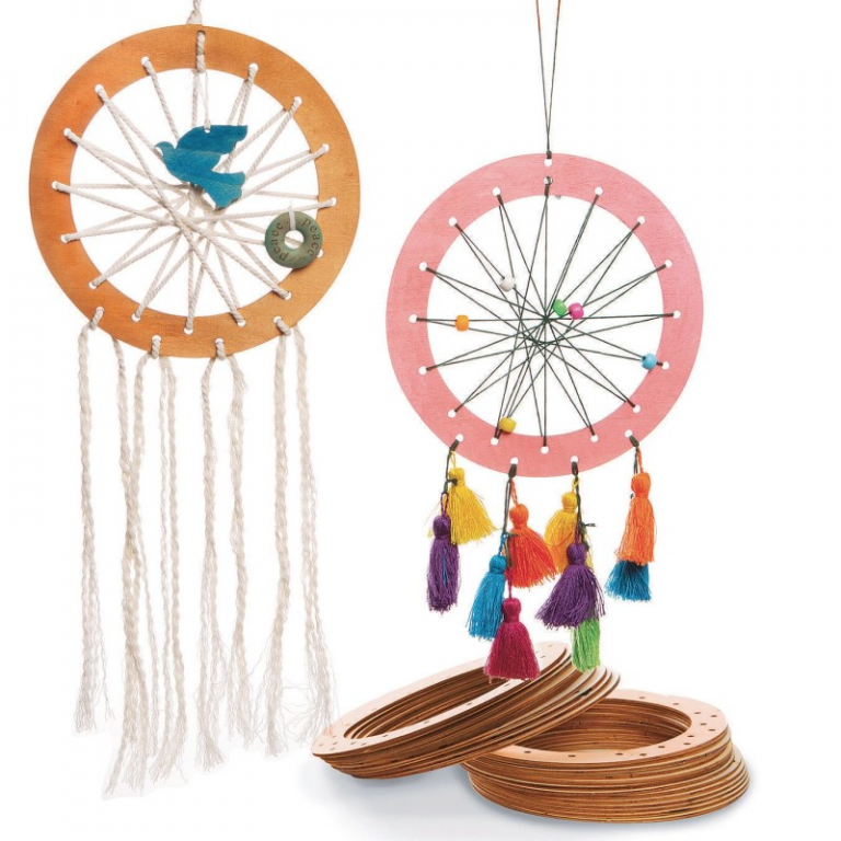 How To Make A Wood Dreamcatcher - Weaving Craft Activity - S&S Blog