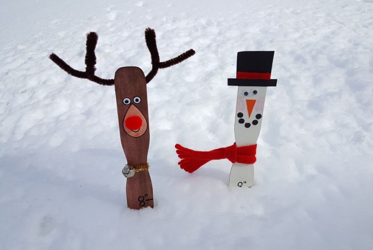 DIY Snowman and Reindeer Measuring Sticks - Winter Craft for Kids - S&S ...