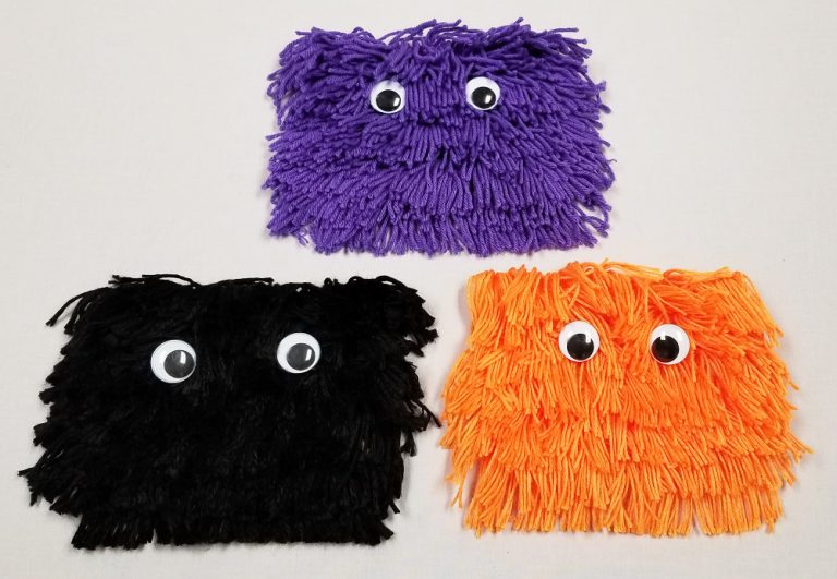 yarn monsters halloween - S&S Blog